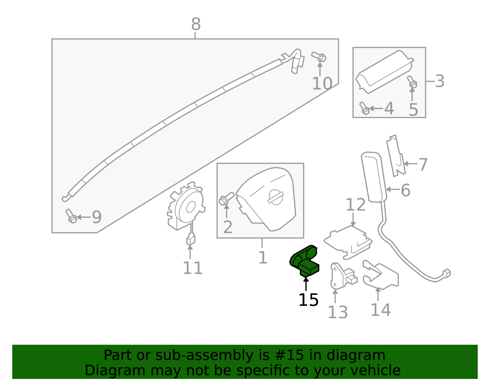 2009-2010 Nissan Murano Side Impact Sens K8830-JY00A | Nissan Parts ...