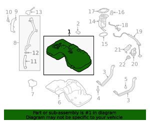 Genuine OEM Fuel Tank Part# LR153412 Fits 2020-2023 Land Rover Range ...