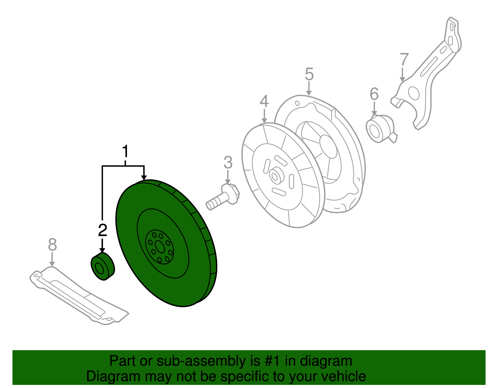 2013-2023 Subaru Clutch Flywheel 12342AA111 | Subaru Parts Store