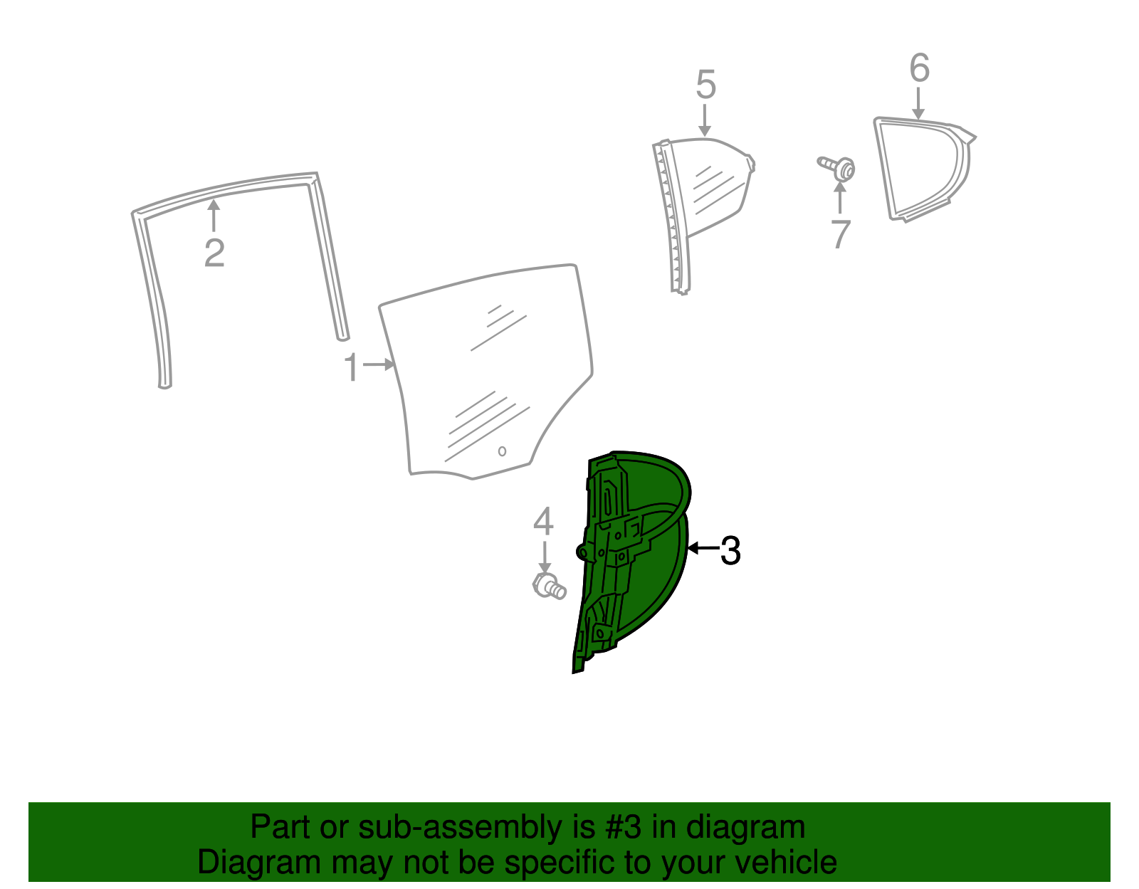 2009-2015 Jaguar Window Regulator C2Z26992 | JaguarParts.com