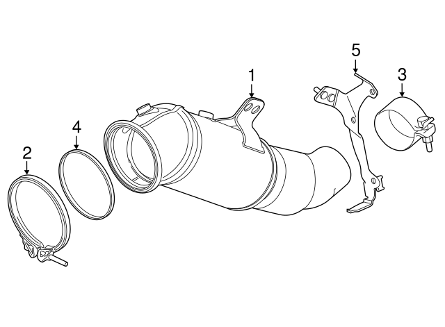Genuine BMW 18-32-8-630-246 | Catalytic Converter | FREE Shipping on ...