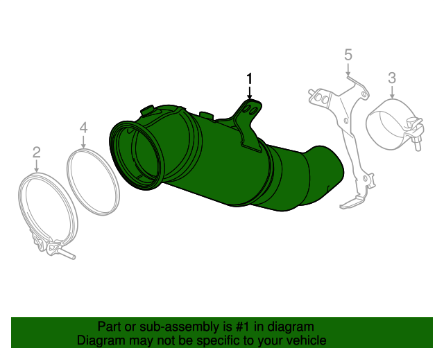 18328630246 - 2016-2019 BMW Catalytic Converter (18-32-8-630-246) | BMW ...