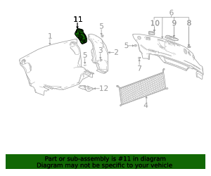 Passenger Side Roof Lift Off Panel/Window Stowage Bracket 85535065 GM ...