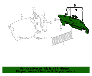2020-2025 Chevrolet Corvette F Panel 84921432 | TascaParts.com