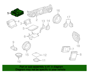 Genuine CD Player for 2012-2016 Land Rover LR4 | Land Rover Part ...