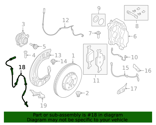 34-52-6-895-655 - Wheelspeed sensor 2019-2024 BMW | AutoNation Parts