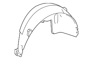 166-884-74-22 - Wheelhouse Liner 2013-2019 Mercedes-Benz | Mercedes ...