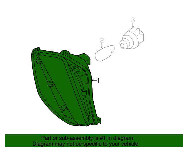 Toyota OEM Turn Signal Light Assembly Part# 81521-47030 | OEM Vehicle Parts