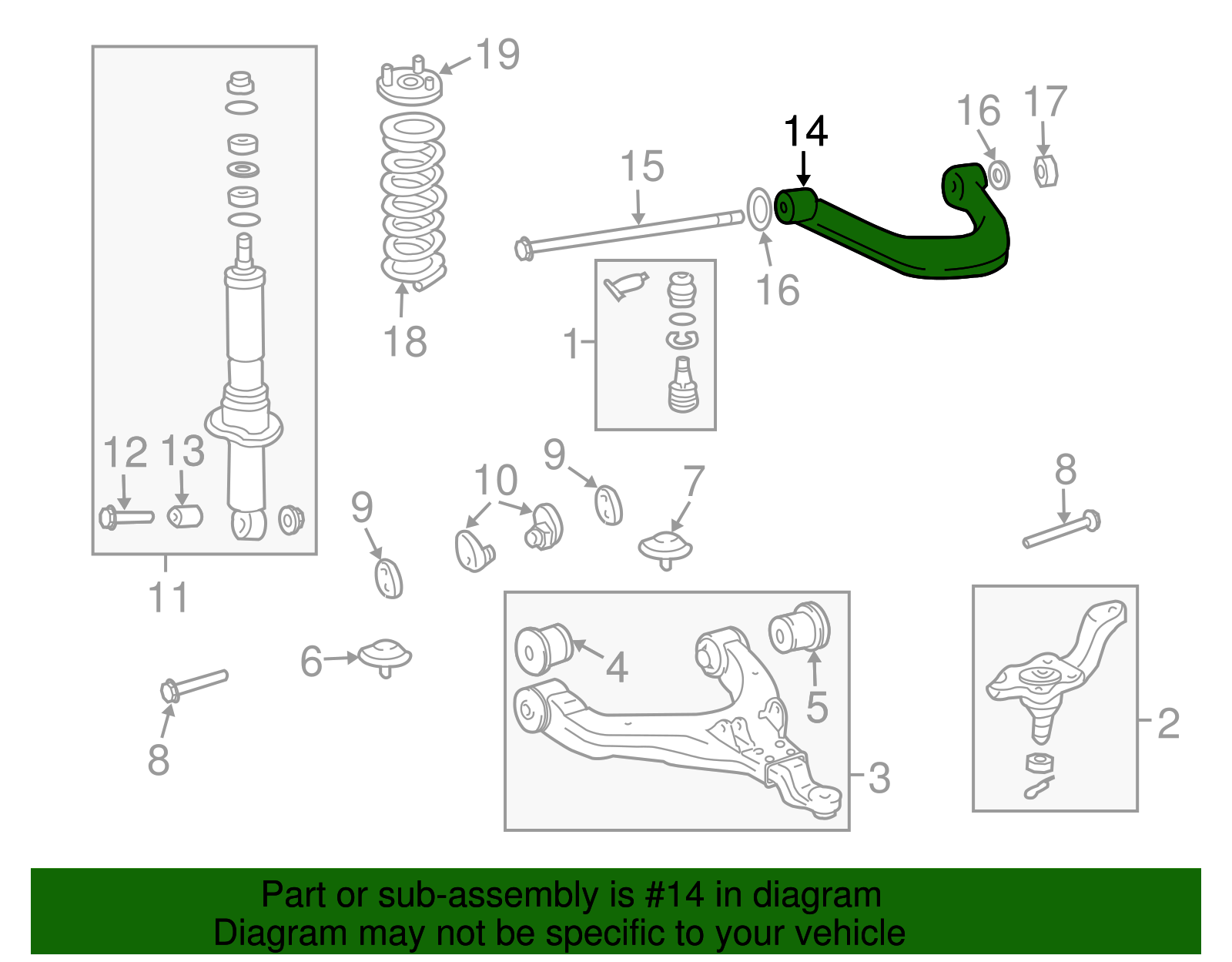 1995-2000 Toyota Tacoma Upper Control Arm 48630-35010 | Toyota Parts Center