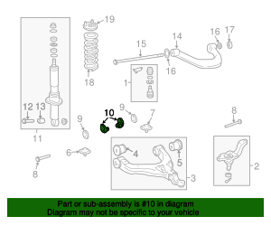 48452-35020 - Alignment Camber Adjusting Eccentric (Front) - 1996-2015 ...