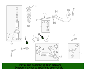 Toyota Parts Cam Sub-Assembly, Front Suspension Toe Adjust 48409-35050 ...