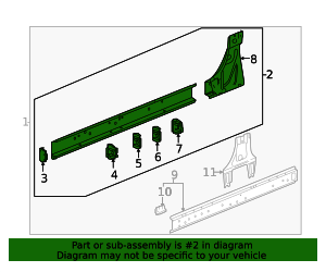 2020-2022 GM Driver Side Rocker Inner Panel 84714277 | GMPartsDirect.com
