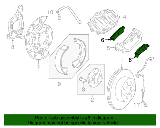 Rear Disc Brake Pad Set 19433094 | OEM Parts Online