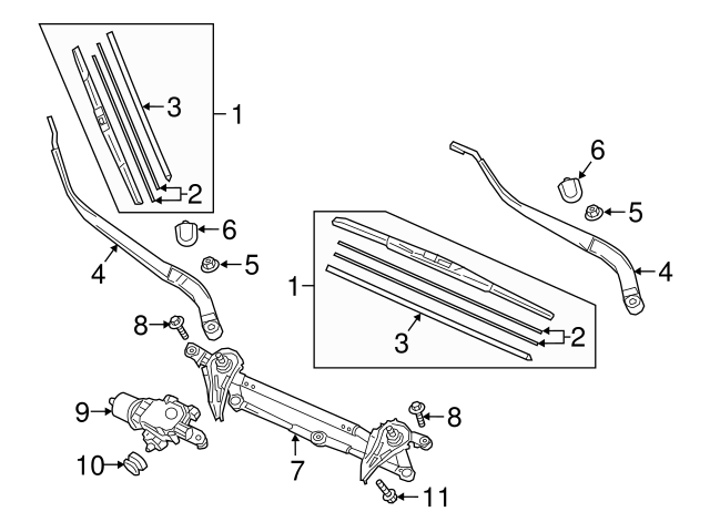 D11B-67-330 - Wiper Blade 2016-2021 Mazda CX-3 | AutoNationParts.com