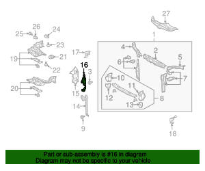 OEM 2004-2009 Toyota Prius Side Seal Part # 53286-47010 | Modern Toyota ...