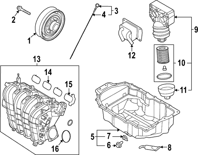 2023-2024 Kia Sportage Oil Cooler 26410-2S010 | TascaParts.com