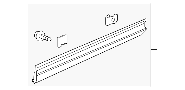 2020-2022 Honda Pilot Body Side Molding 75313-TG7-A21 | OEM Parts Online