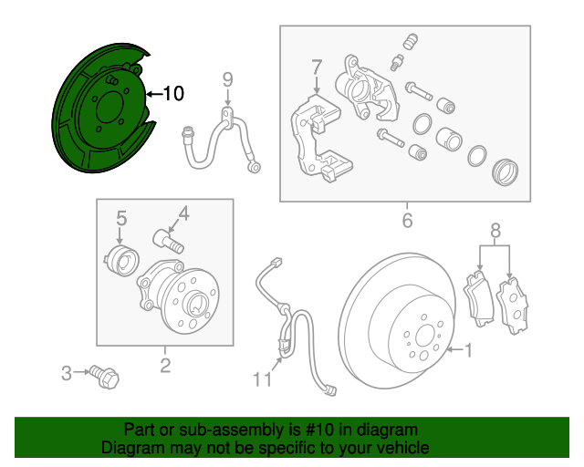 2007-2012 Toyota Dust Shield 46504-06040 | OEPartsQuick