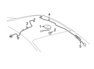 86760-06010-B4 - Radio Antenna Assembly 2015-2018 Toyota ...
