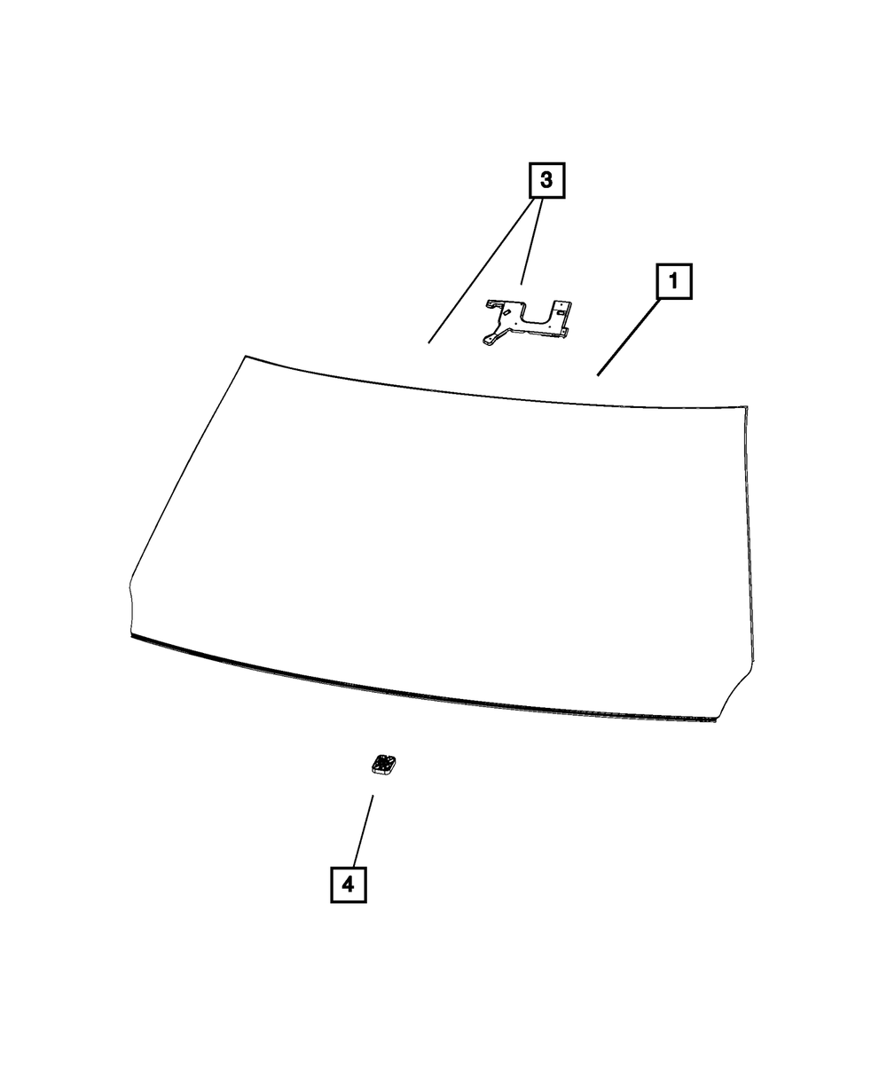 2019-2024 Ram 1500 Windshield 68275585AG | My Mopar Parts
