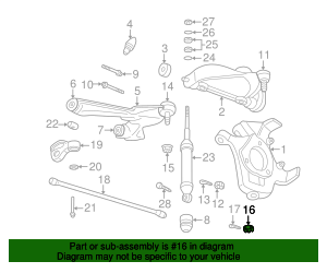 06502858 - Lower Ball Joint Castle Nut - 1999-2004 Dodge | Mopar Parts ...