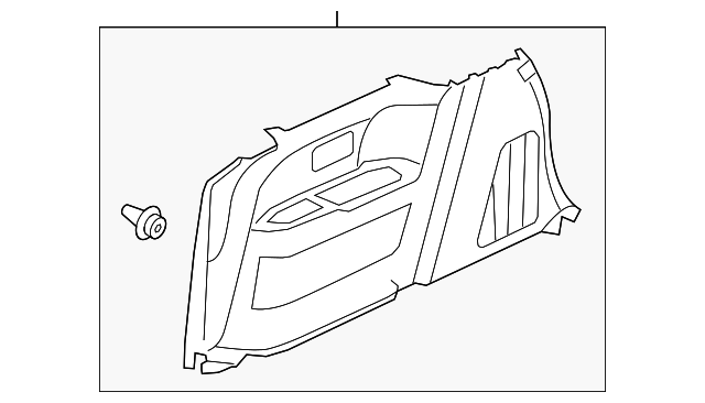 2011-2017 Honda Odyssey Base Assembly, L Rear Side Lining*NH767L ...