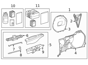 51900-08060-B2 - Spare Carrier - 2021-2024 Toyota Sienna ...