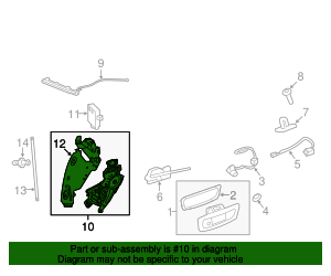 2008-2017 GM Power Assisted Trunk Lid Motor 23245268 GM | GMPartsDirect.com