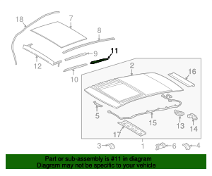 2018-2023 Toyota Camry Side Molding 63217-06150 | Toyota Parts Center