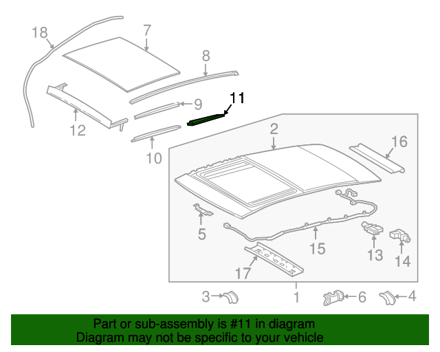 2018-2023 Toyota Camry Side Molding 63218-06110 | OEM Parts Online