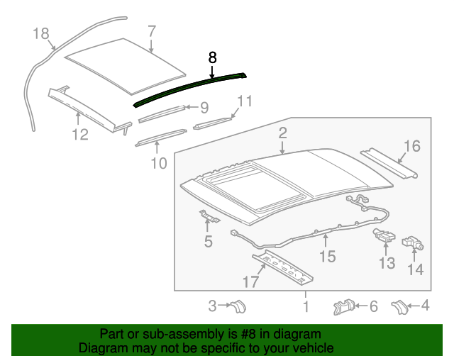 2018-2024 Toyota Camry Side Molding 63218-06120 | Toyota Parts Center
