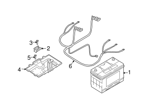 2007-2009 Kia Sorento Battery Cable Harness 37201-3E050 | QuirkParts