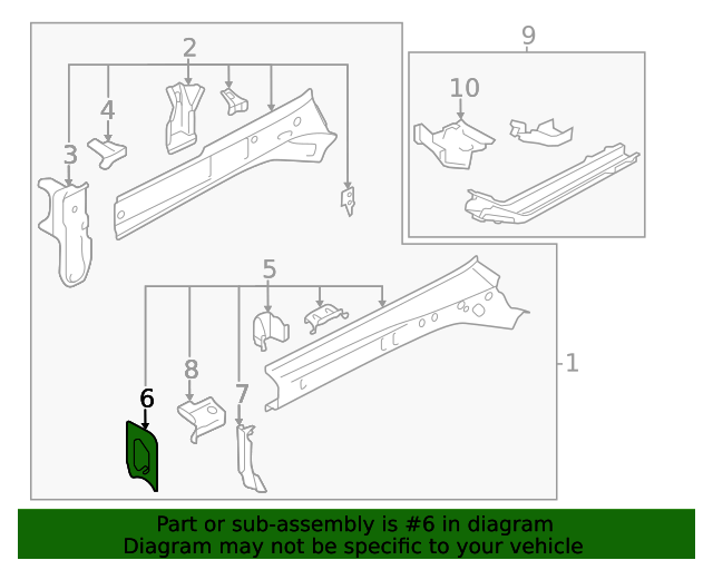 2018-2021 Subaru Bumper Bracket 51629FL0409P | Subaru Parts Store
