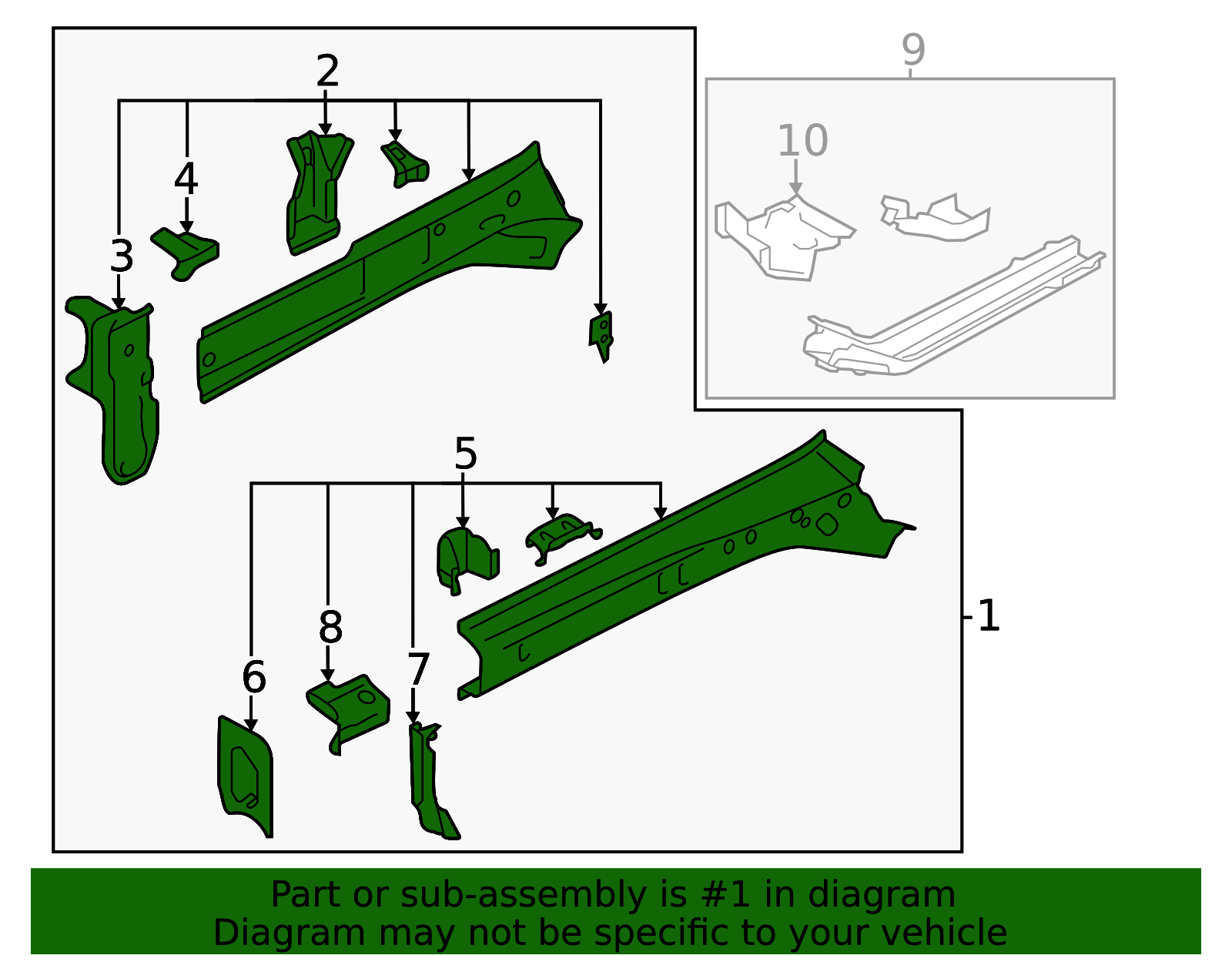 51620FL9109P - High-Quality Frame Side Member Assembly for 2020-2023 ...