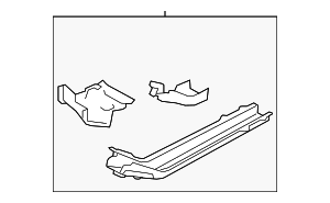 2018-2023 Subaru Front Rail Extension 51620FL1609P | Subaru Parts Guys