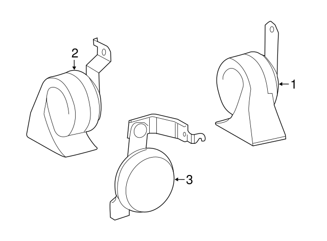 2016-2022 Lexus High Note Horn 86510-0E070 | OEM Parts Online