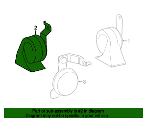 2016-2022 Lexus High Note Horn 86510-0E070 | OEM Parts Online