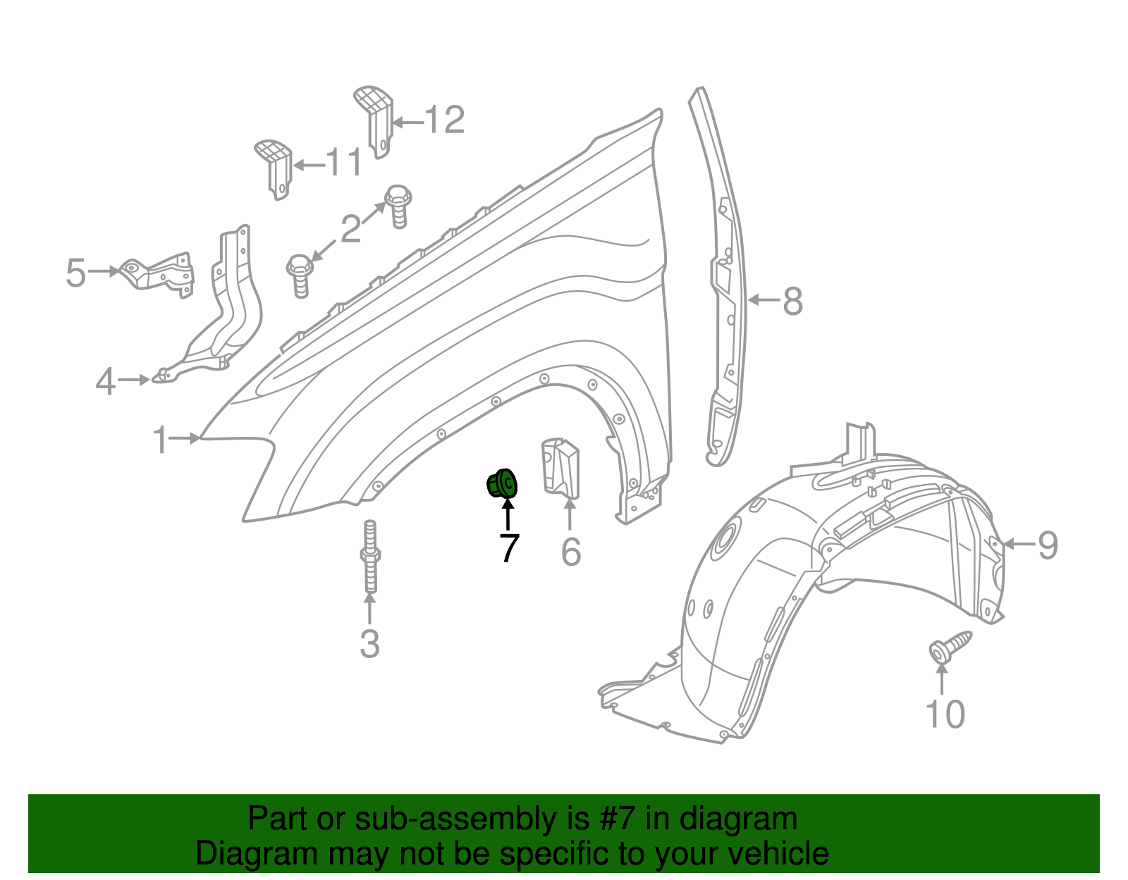 2010-2025 Volkswagen Mount Nut 171-201-969 | OEM VW Parts Haus