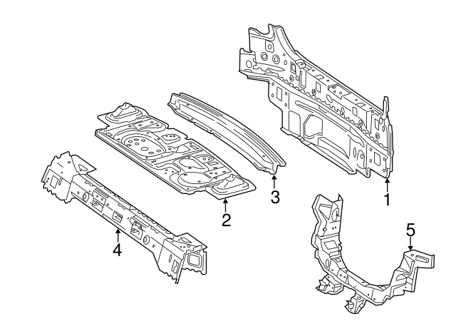 2010-2018 Mercedes-Benz Lower Cross-Member 212-610-16-14 ...