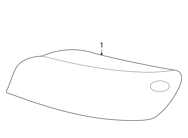 92408-2B010 - Reflector Panel 2007-2009 Hyundai Santa Fe ...