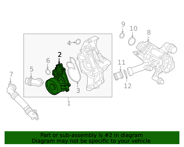 11-51-5-A44-4F4 - Engine Water Pump 2020-2023 BMW | AutoNationParts.com