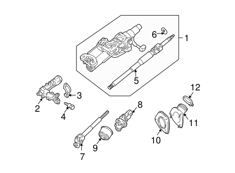 Steering Column Assembly for 2004 Lexus RX330 | Longo Lexus Parts