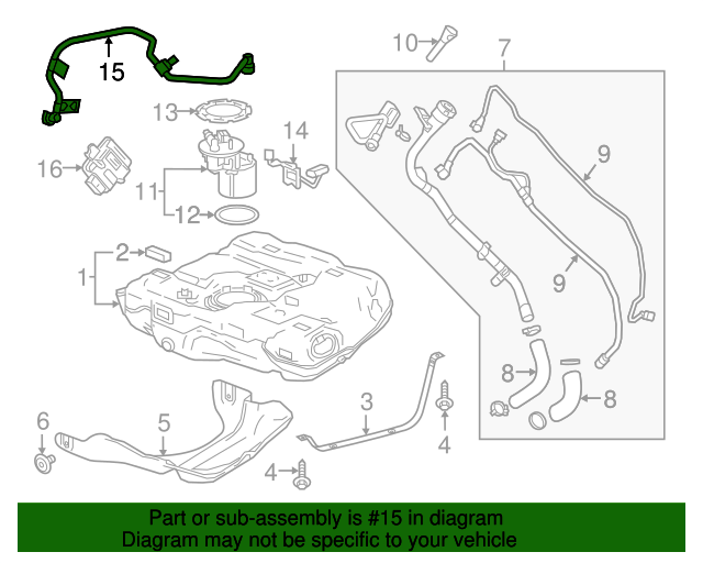 2016-2023 GM Fuel Feed Pipe 84398640 GM | GMPartsDirect.com