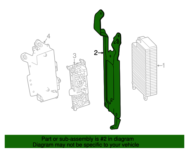 217-545-11-40 - Inverter Bracket 2015-2020 Mercedes-Benz | Mercedes ...