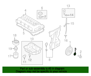 2002-2022 Kia Damper Pulley Washer 23126-32021 | Kia Automotive Parts