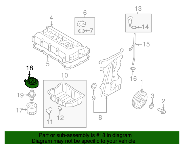 26410-2G000 - Oil Cooler 2011-2018 Kia | Kia.Parts Store