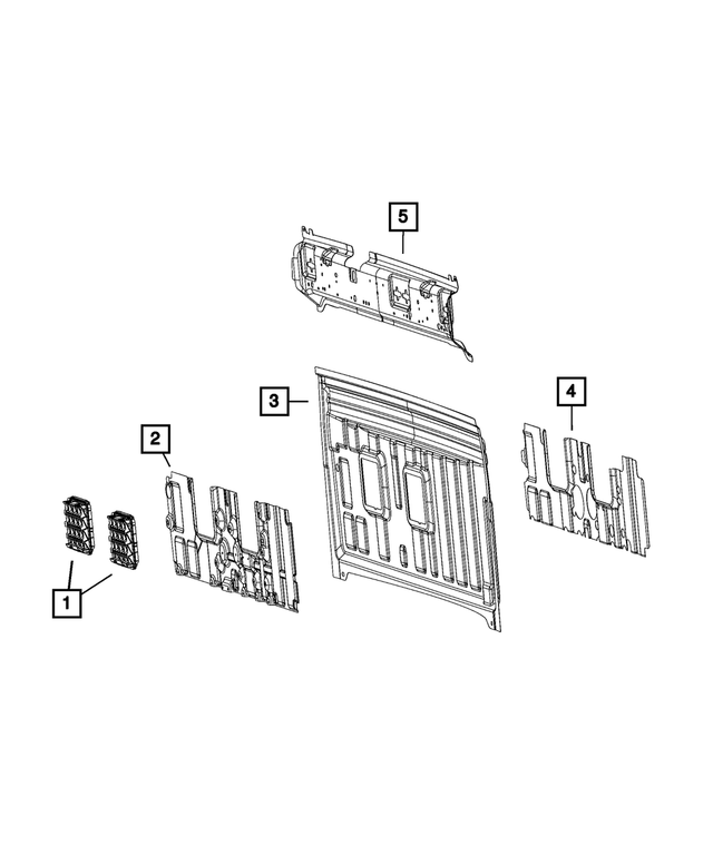 2019 Ram 1500 Cab Back Panel 68276526AC | Mopar eStore