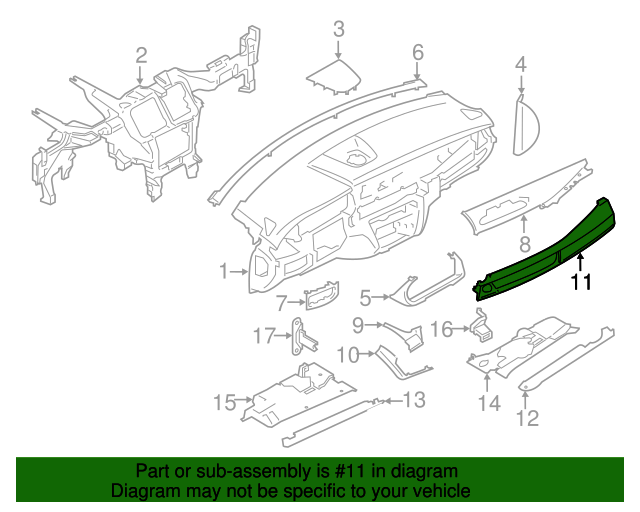 51459270476 - 2014-2019 BMW Trim Cover (51-45-9-270-476) | BMW of South ...