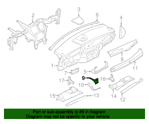 51459284854 - 2014-2019 BMW Lower Column Cover (51-45-9-284-854) | BMW ...
