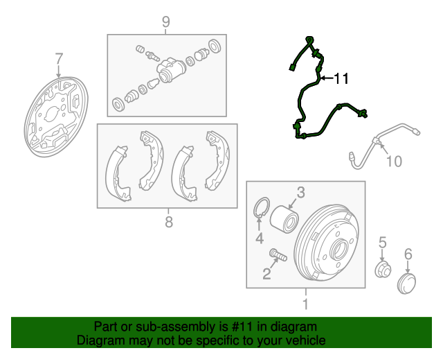 2014-2021 Mitsubishi Mirage Rear Speed Sensor 4670B082 | QuirkParts